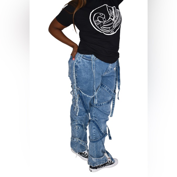 Jeans | Strapped Denim Jeans | Poshmark